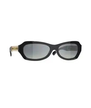 Chanel Rectangle Sunglasses Black