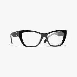 Chanel Cat Eye Eyeglasses - Black