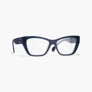 Chanel Cat Eye Eyeglasses - Peacock Blue