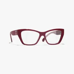 Chanel Cat Eye Eyeglasses Red