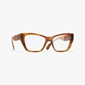 Chanel Cat Eye Eyeglasses - Tortoise