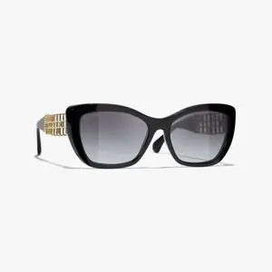 Chanel Acetate & Metal Cat Eye Sunglasses