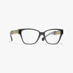 Chanel Cat Eye Eyeglasses - Gray