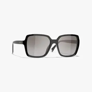 Chanel Square Sunglasses - Black