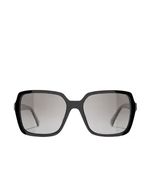 Chanel Square Sunglasses - Black