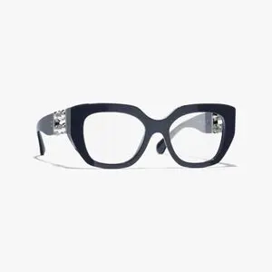 Chanel Chanel Cat Eye Eyeglasses Blue Vendome