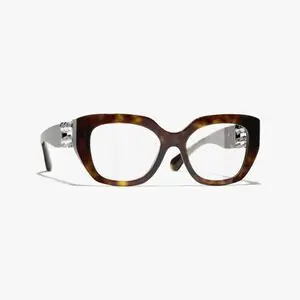 Chanel Cat Eye Eyeglasses - Dark Tortoise