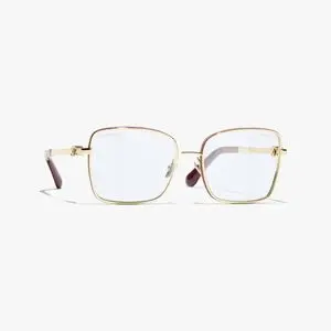 Chanel Square Eyeglasses - Light Gold