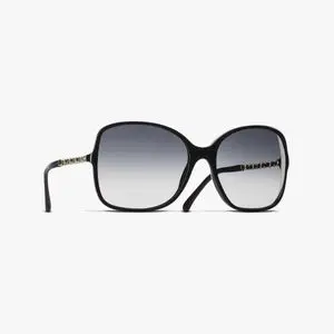 Chanel Square Frame Sunglasses - Black
