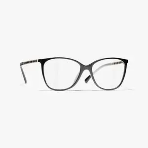 Chanel Square Eyeglasses - Black