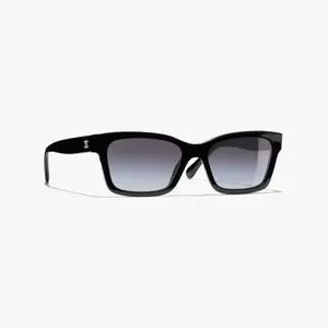 Chanel Square Frame Sunglasses - Black