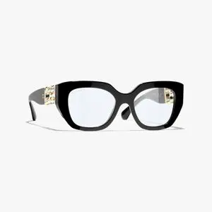 Chanel Cat Eye Blue Light Glasses - Black