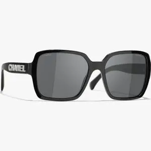 Chanel Square Frame Sunglasses - Black
