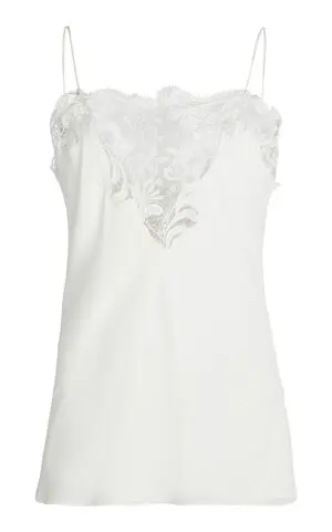 FERRAGAMO Lace-detailed Silk Camisole