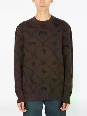 CAPASA MILANO Printed Crew Neck Sweater