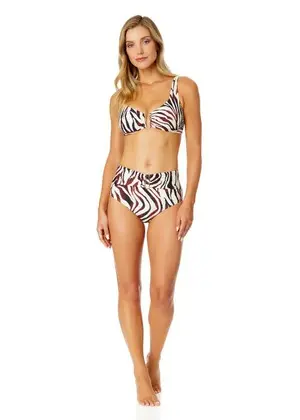 ANNE COLE Ring Front Underwire Bikini Swim Top