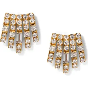 Nadri Delphine Cubic Zirconia Stud Earrings - Gold