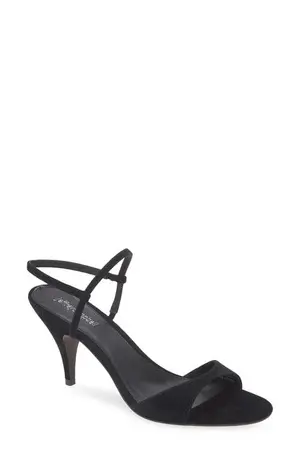 Jeffrey Campbell Calla Slingback Sandals - Black Suede