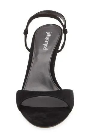 Jeffrey Campbell Calla Slingback Sandals - Black Suede