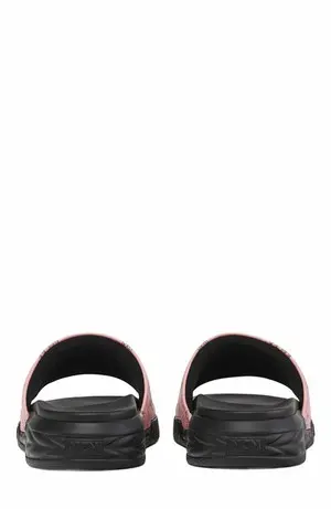 Mcm Visetos Slide Sandals - Pink