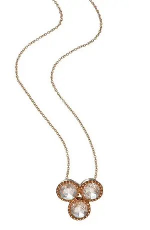 Sethi Couture Rose Cut Diamond Necklace - Gold