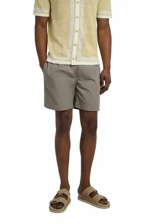 Onia Garment Dye Cotton Drawstring Short - Cinder