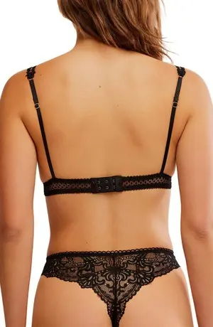 Free People Lace Lover Bralette - Black
