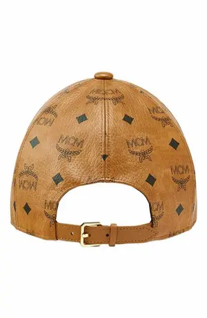 Mcm Classic Visetos Cap - Cognac