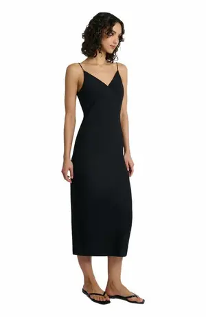 Onia Crinkle Slip Maxi Dress