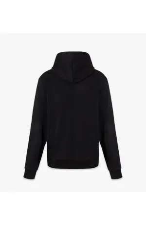 Mcm Classic Logo Hoodie In Organic Cotton - Black
