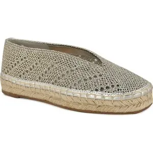 Nine West Rorie Woven Espadrille - Silver