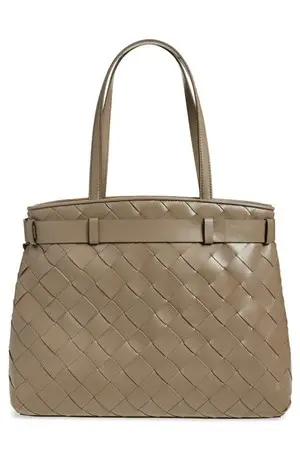Sam Edelman Cleo Woven Leather Tote - Taupe