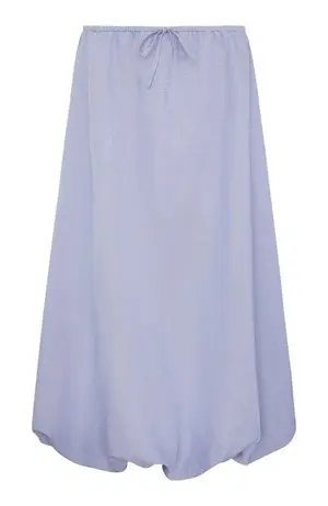 Onia Air Linen Bubble Maxi Skirt - Periwinkle