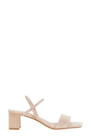 Jeffrey Campbell Adapt Ankle Strap Sandal - Beige Suede