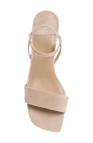 Jeffrey Campbell Adapt Ankle Strap Sandal - Beige Suede