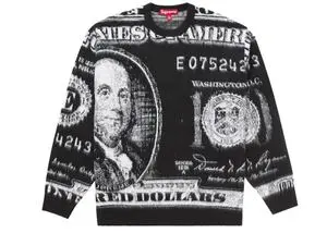 Supreme Money Sweater - Black