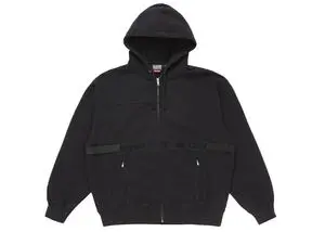 Supreme Marithé + François Girbaud Zip Up Hooded Sweatshirt - Black