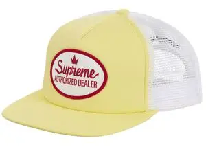Supreme Authorized Mesh Back 5panel - Light Yellow