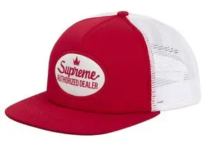 Supreme Authorized Mesh Back 5-panel Cap - Red