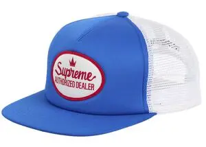 Supreme Authorized Mesh Back 5-panel Cap - Blue