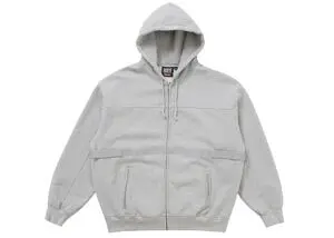 Supreme Marithé + François Girbaud Zip Up Hooded Sweatshirt - Heather Grey