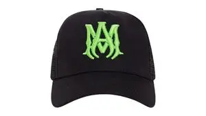 Amiri Ma Logo Trucker Hat - Black