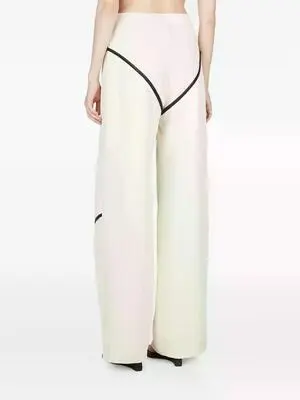 Paris Georgia Contrast Trim Straight Leg Trousers