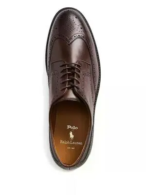 Polo Ralph Lauren Brogue Detailing Derby Shoes - Brown