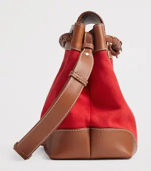 Bottega Veneta Large Canvas Andiamo Messenger Bag