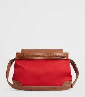 Bottega Veneta Large Canvas Andiamo Messenger Bag