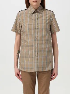 Burberry Checked Shirt - Beige