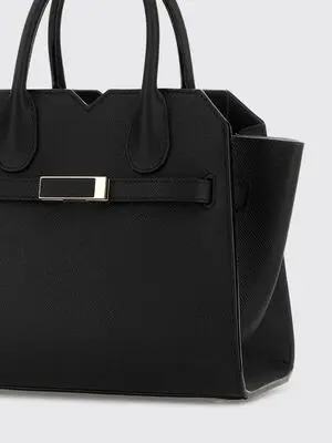 VALEXTRA Grained Leather Milano Bag - Black