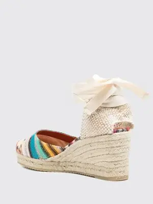 Missoni Espadrille Wedge With Tie Ankle - Multicolor