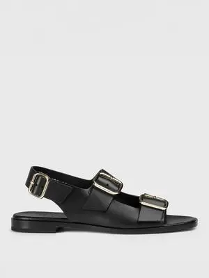 DOUCAL'S Doucal's Leather Slingback Sandals Black
